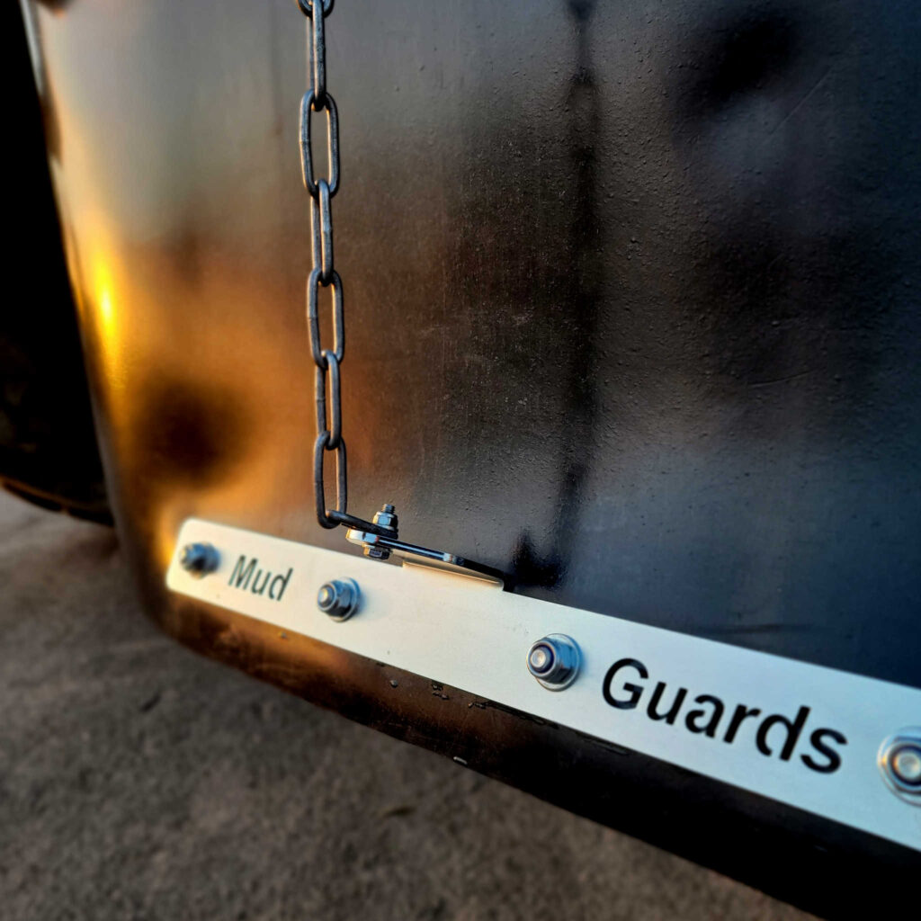 Mudguards offer protection against dirt and debris