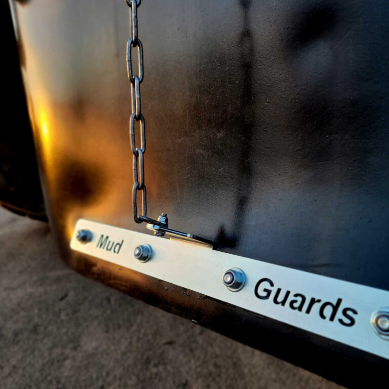 Mudguards offer protection against dirt and debris