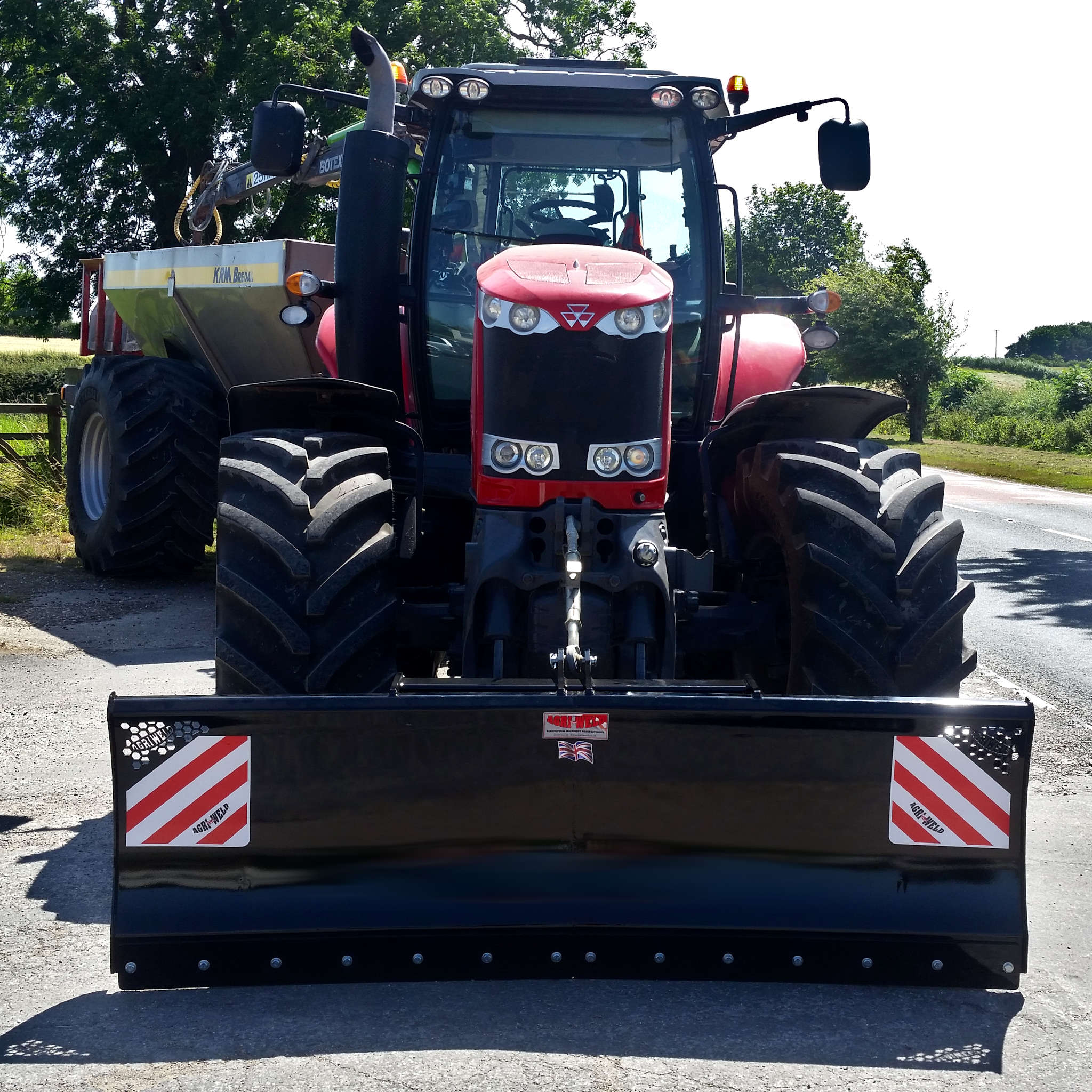 A range of material pushers, grain pushers and breakers